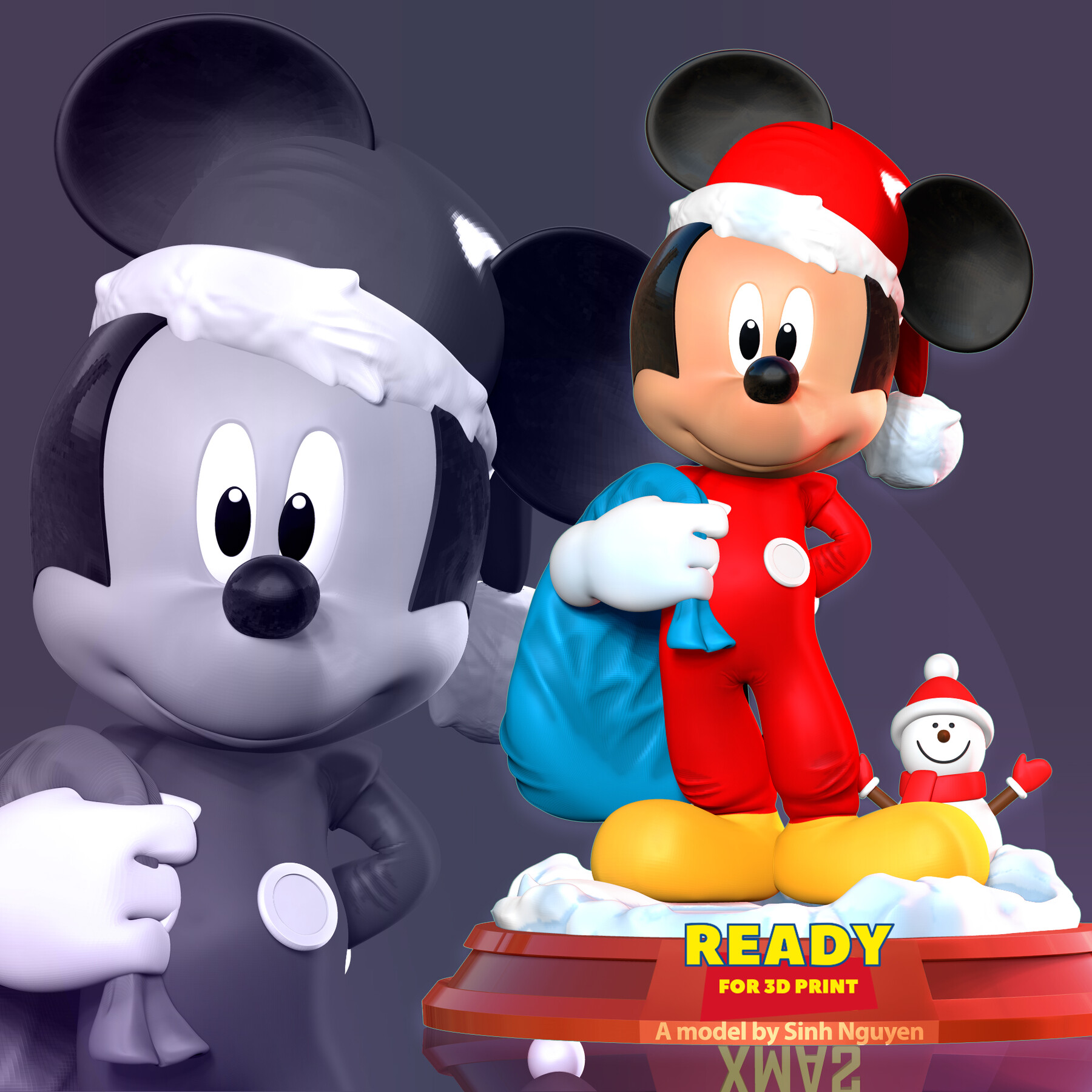 ArtStation - Santa Mickey Mouse | Resources