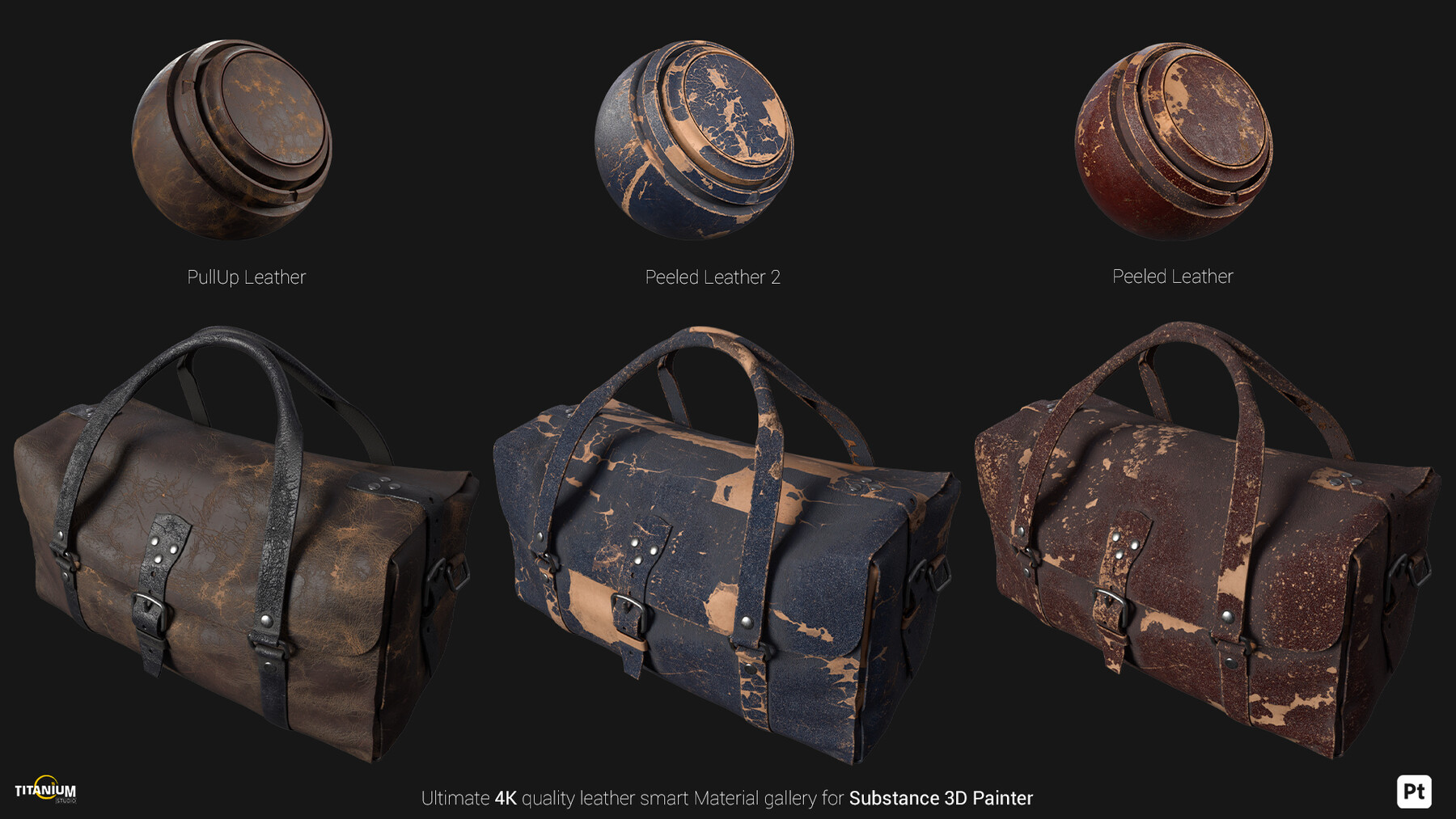 ArtStation - 40 Ultimate Leather Smart Material | Game Assets