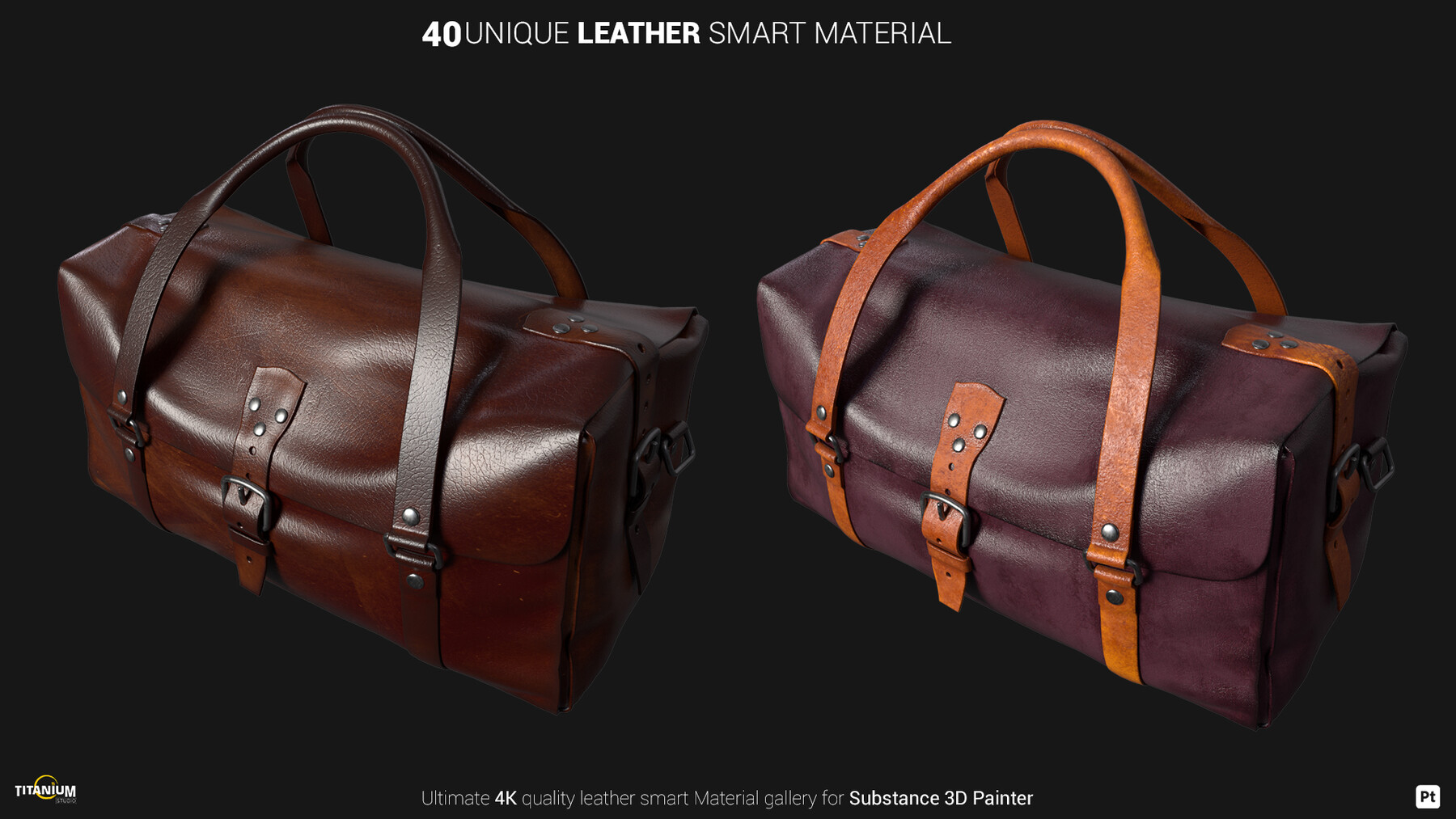 ArtStation - 40 Ultimate Leather Smart Material | Game Assets