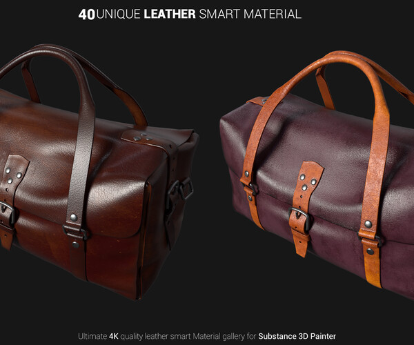ArtStation - 40 Ultimate Leather Smart Material | Game Assets