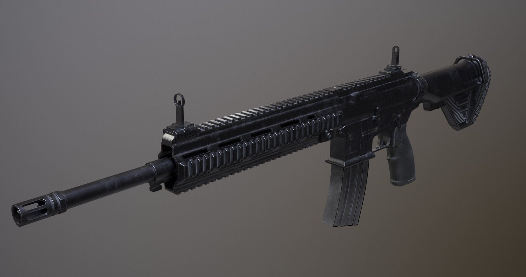 ArtStation - Heckler & Koch HK M27 IAR | Game Assets