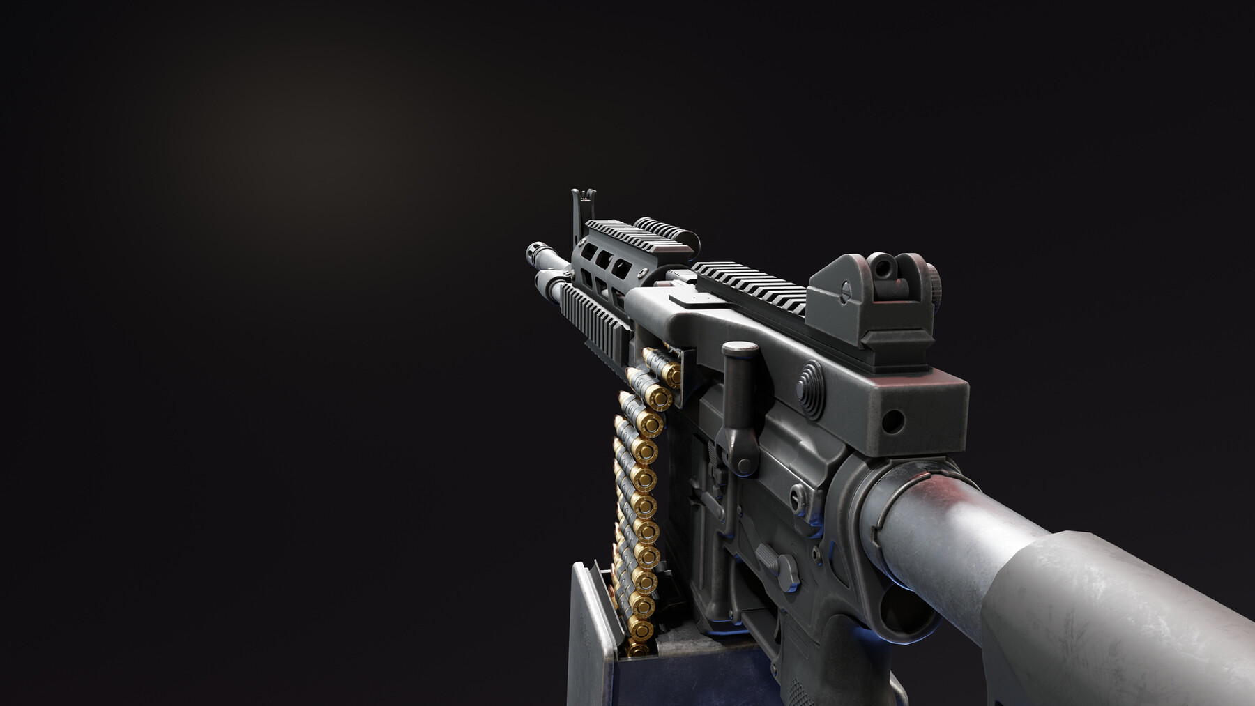 ArtStation - FightLite MCR Beltfed AR-15 | Game Assets