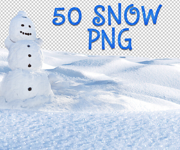 ArtStation - 50 Natural White Snow Digital Overlays, Feet Ground, Snow ...