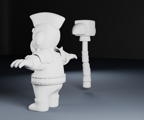 ArtStation - Hobbit Character Stylized Low-poly 3D model | Game Assets