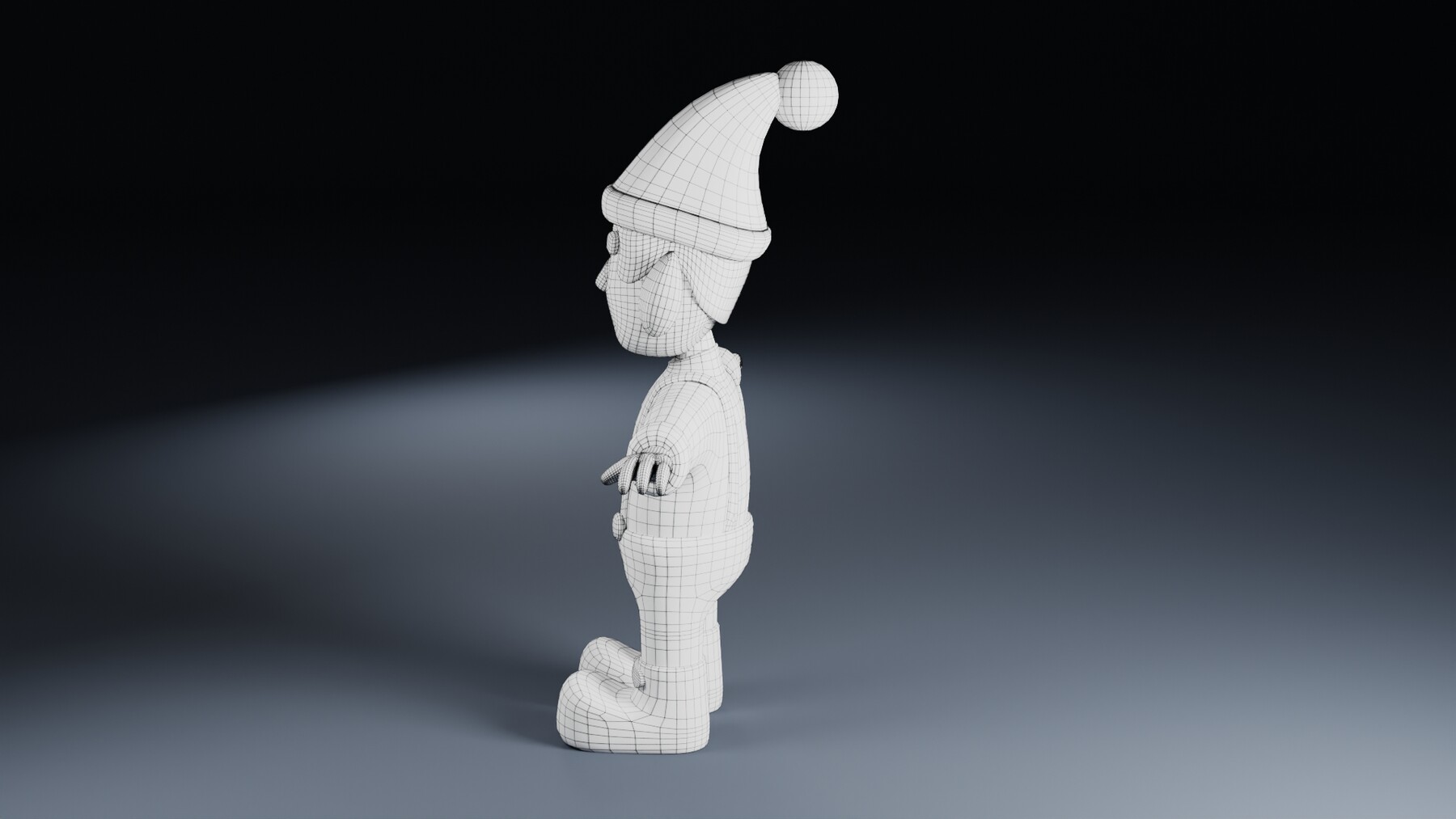 ArtStation - Toon Style Christmas Elf Character Low-poly 3D model ...