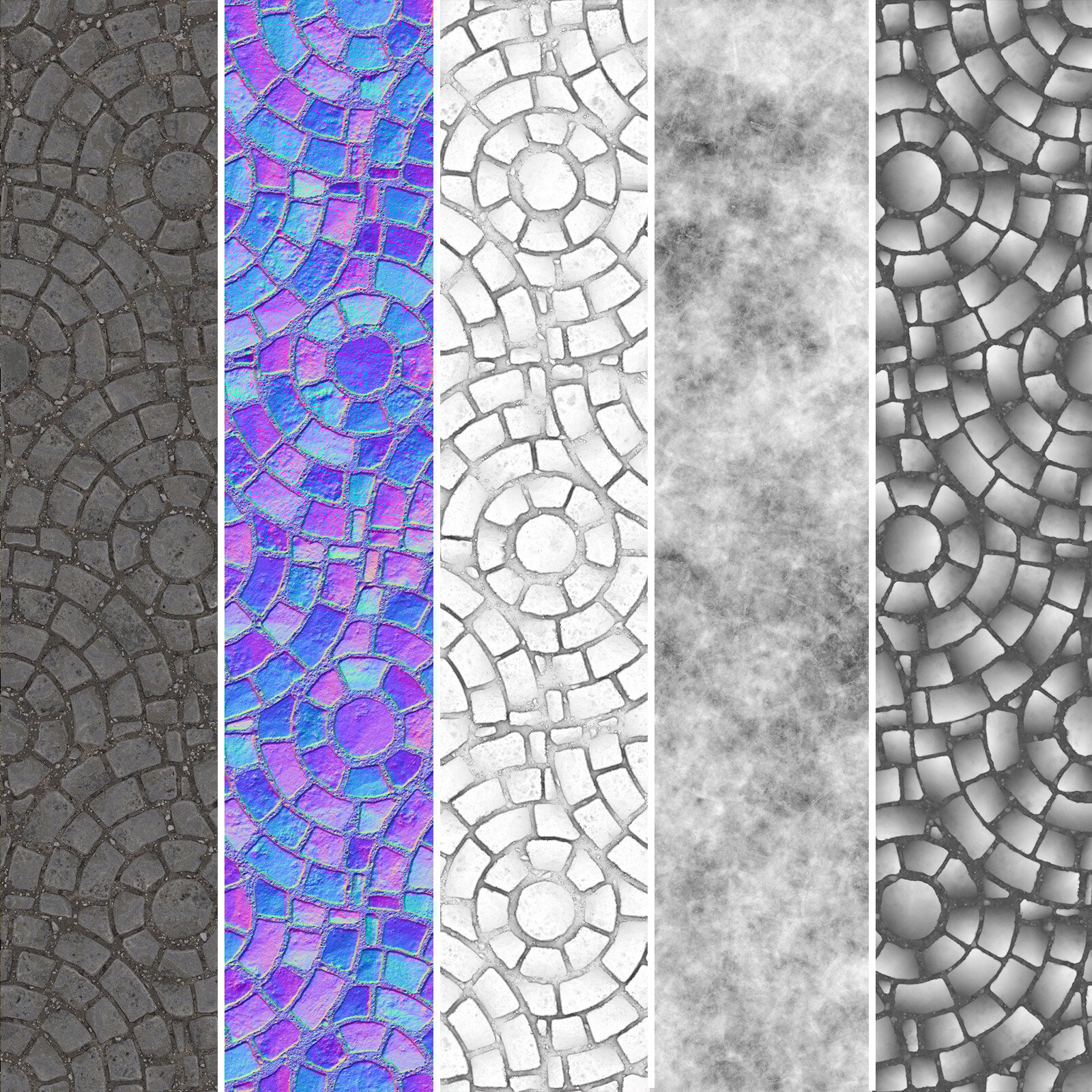 ArtStation - Medieval cobblestone 4K PBR textures | Game Assets