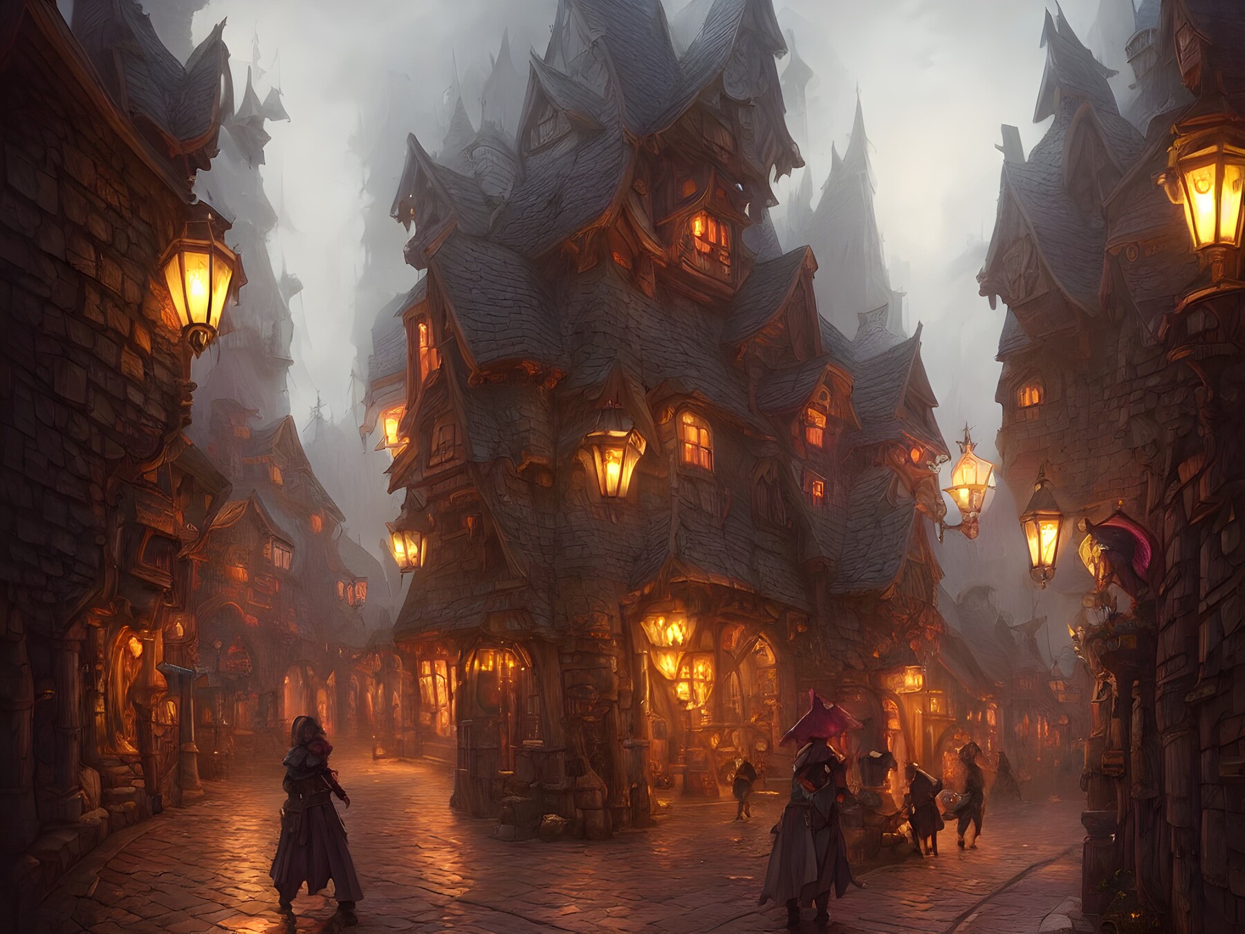 ArtStation - Pack of 6 Fairy Village illustrations | Artworks