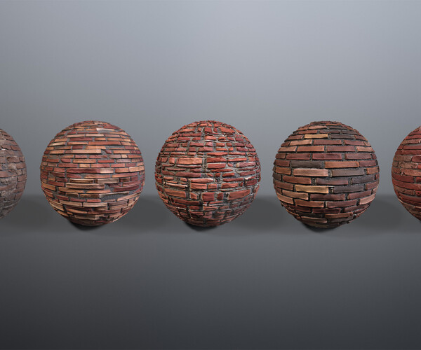 ArtStation - Bricks - 5 Substance Materials . Sbsar | Game Assets