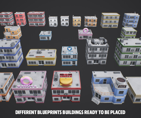 ArtStation - Stylized Town Package | Game Assets