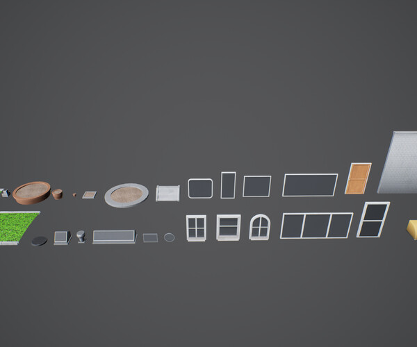 ArtStation - Stylized Town Package | Game Assets