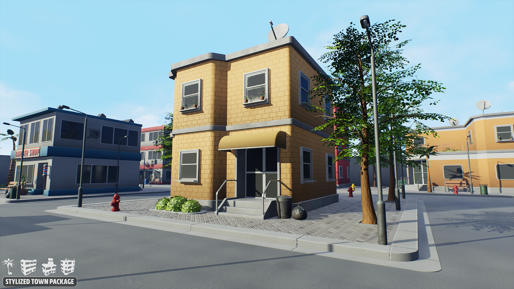 ArtStation - Stylized Town Package | Game Assets