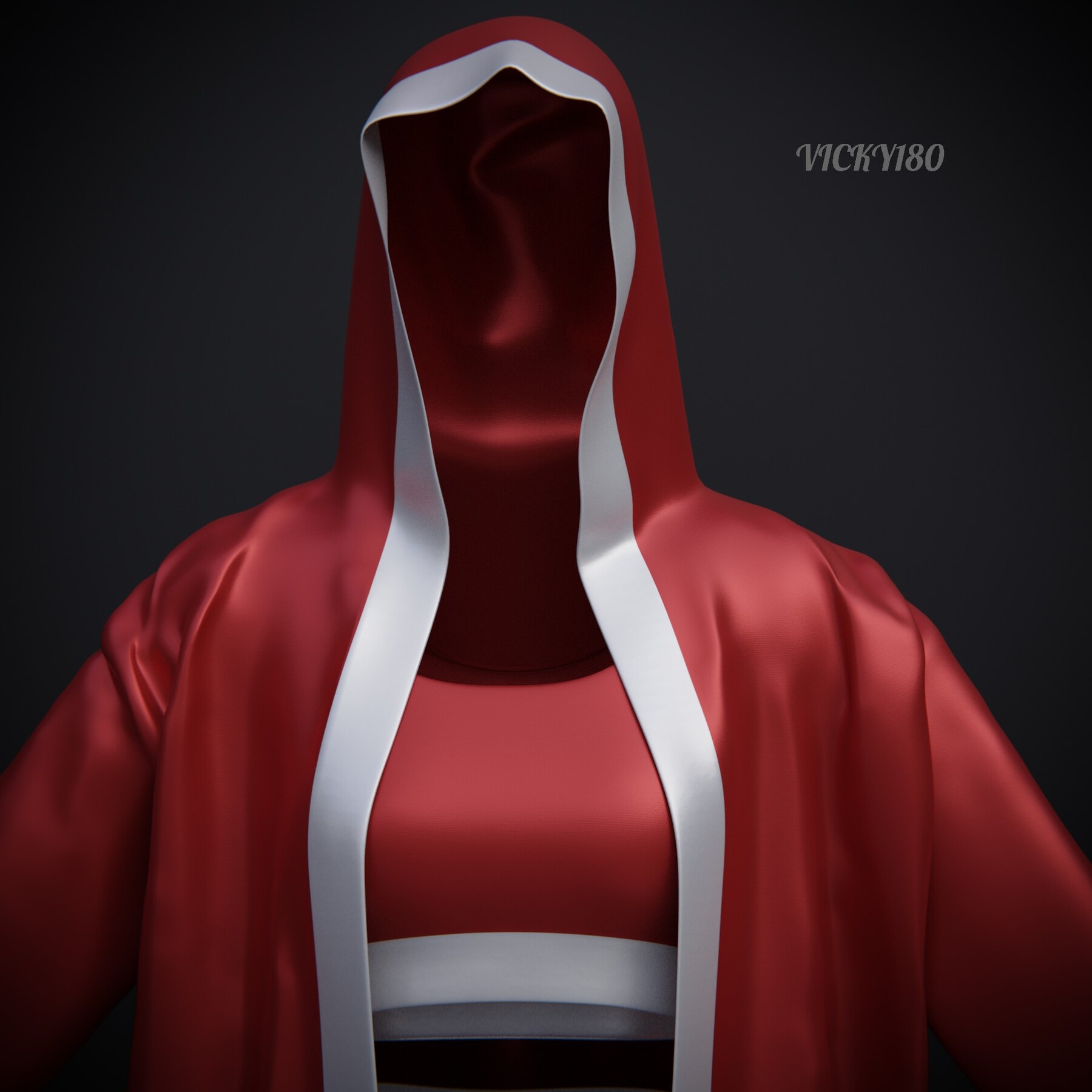 ArtStation - Female Boxer Outfit - Shorts Set and Robe 3D model | Resources