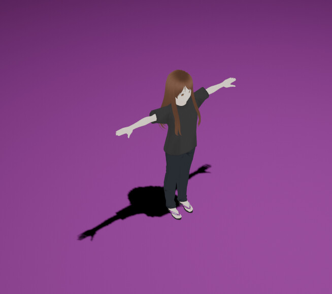 ArtStation - Anime Girl Character - Basic Style 2 | Game Assets