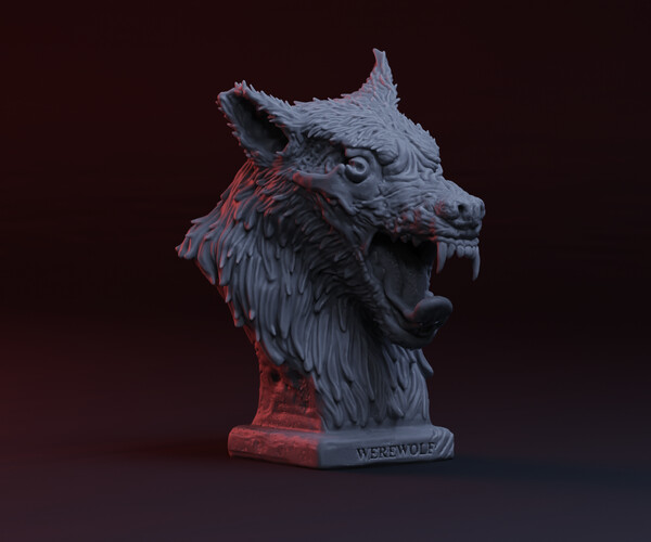 ArtStation - Werewolf STL - Presupported for 3D Print | Resources