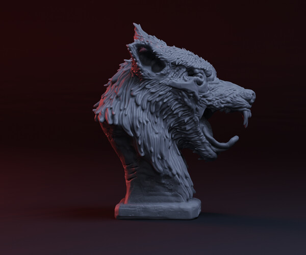 ArtStation - Werewolf STL - Presupported for 3D Print | Resources