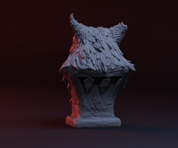 ArtStation - Werewolf STL - Presupported for 3D Print | Resources