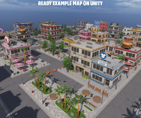 ArtStation - Stylized Town Package | Game Assets