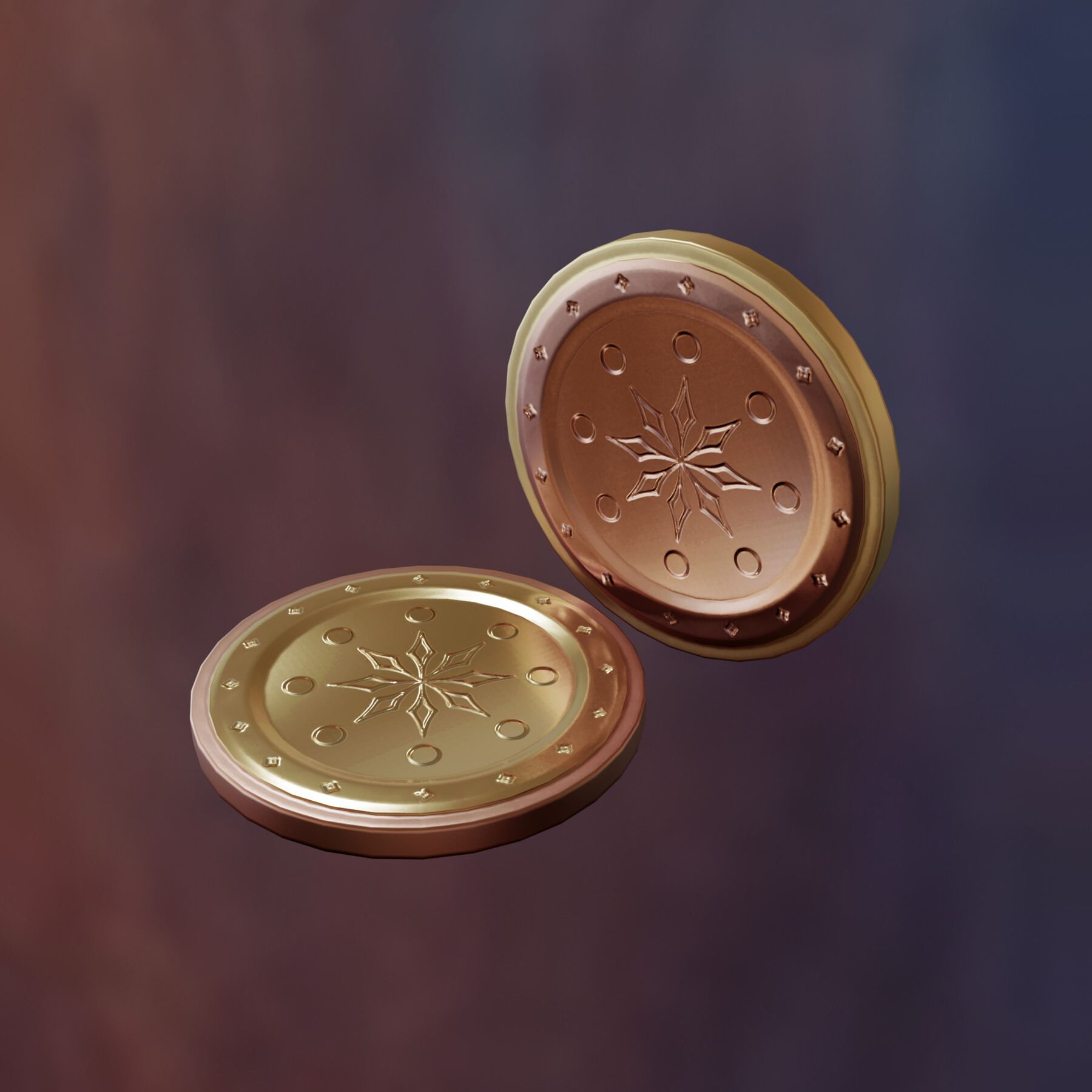 ArtStation - Metallic Coins Pack01 | Game Assets