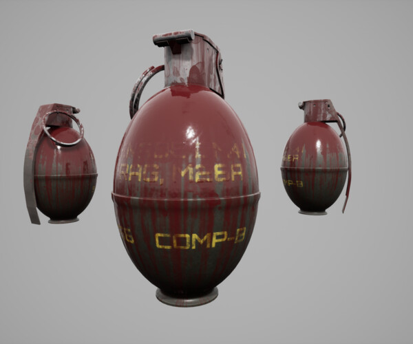 ArtStation - Frag Grenade - Plus extra skins | Game Assets