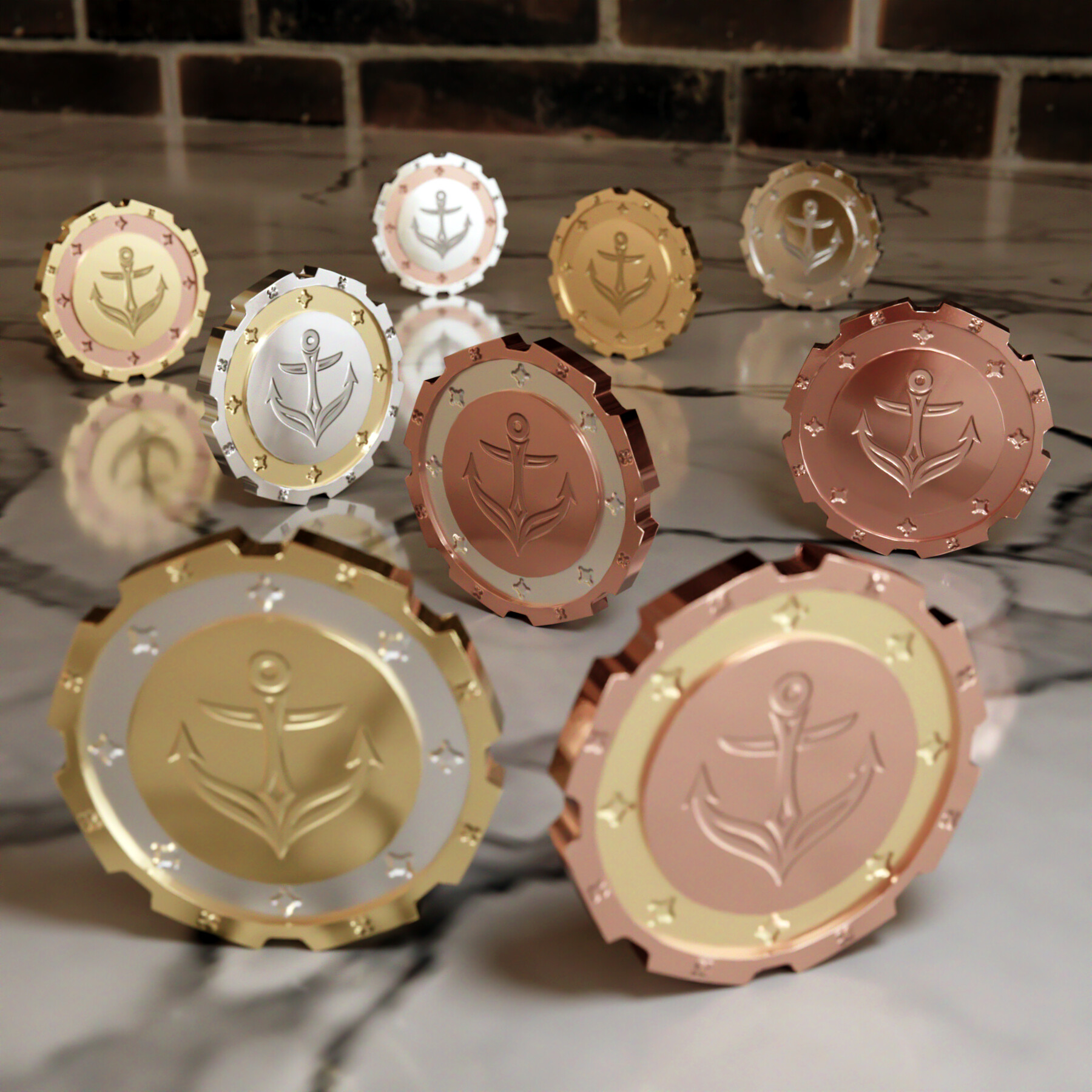 ArtStation - Metallic Coins Pack03 | Game Assets