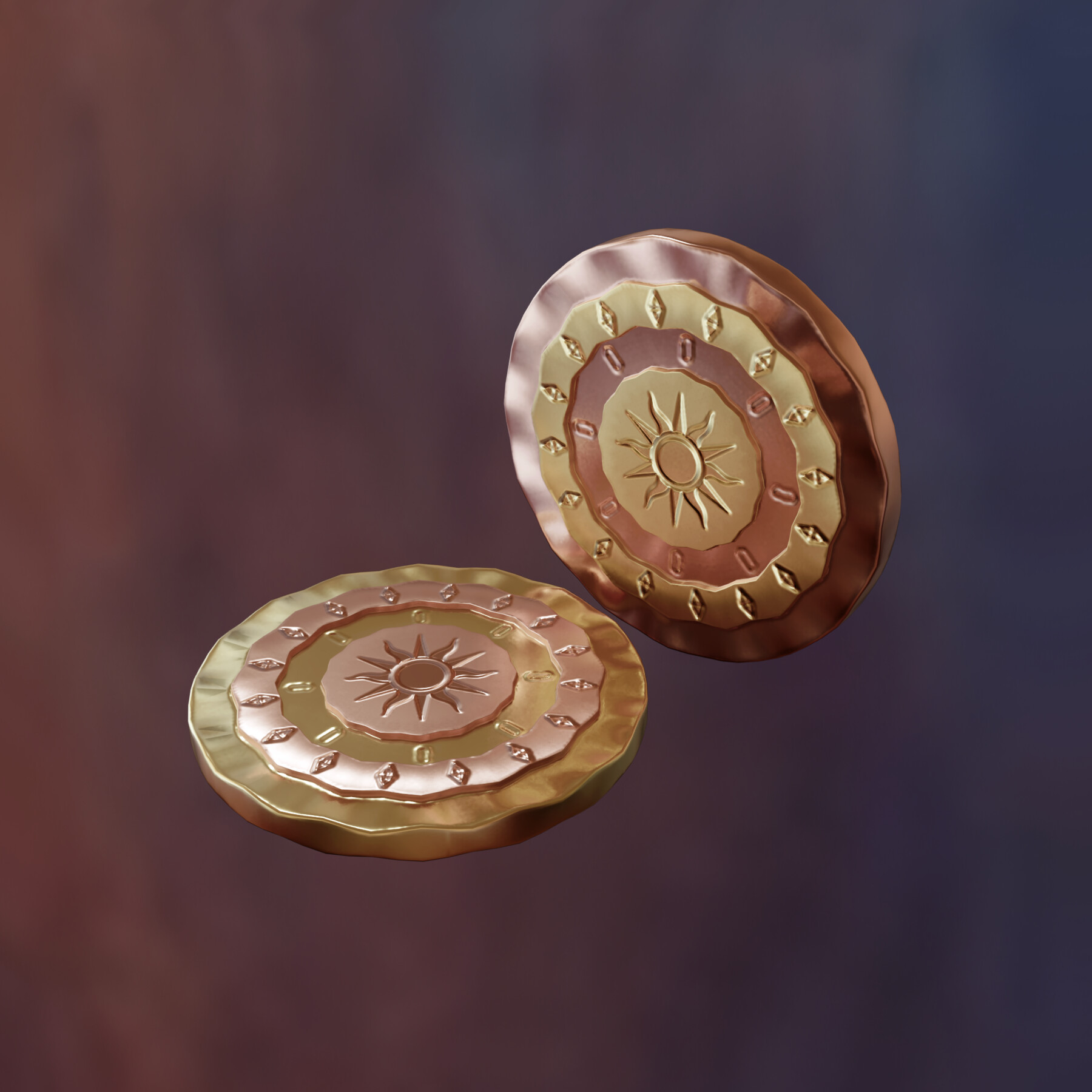 ArtStation - Metallic Coins Pack03 | Game Assets