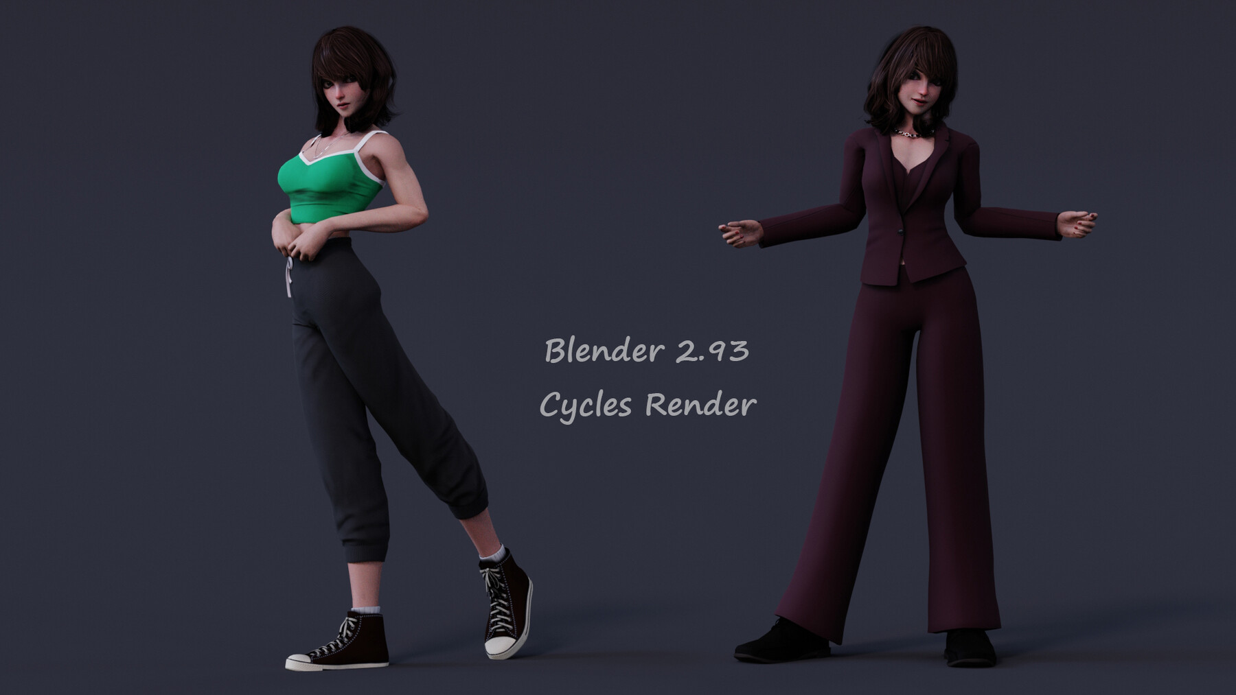 ArtStation - Angela Cartoon character with 2 outfit | Game Assets