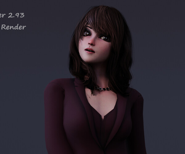 ArtStation - Angela Cartoon character with 2 outfit | Game Assets