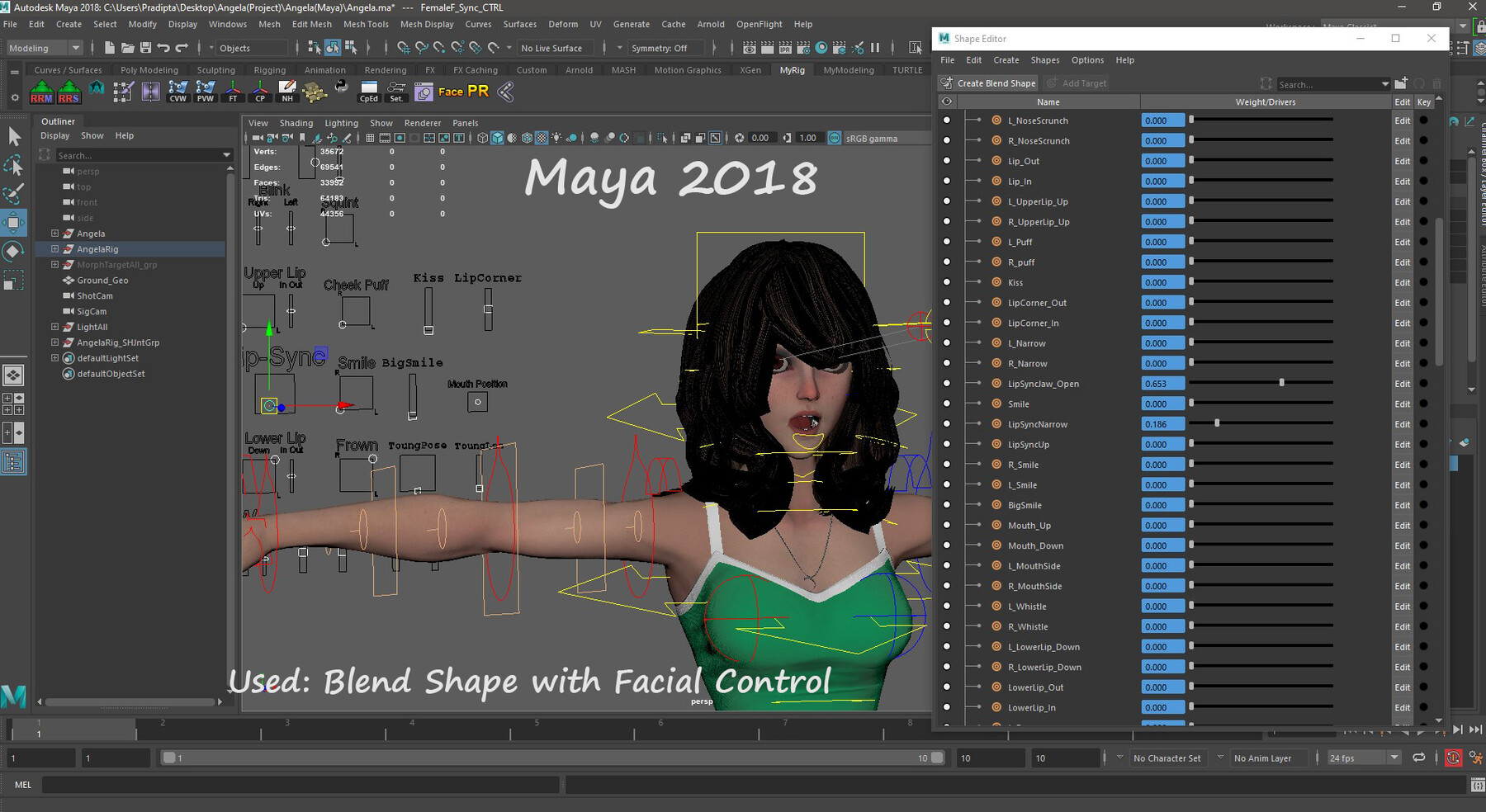 ArtStation - Angela Cartoon character with 2 outfit | Game Assets