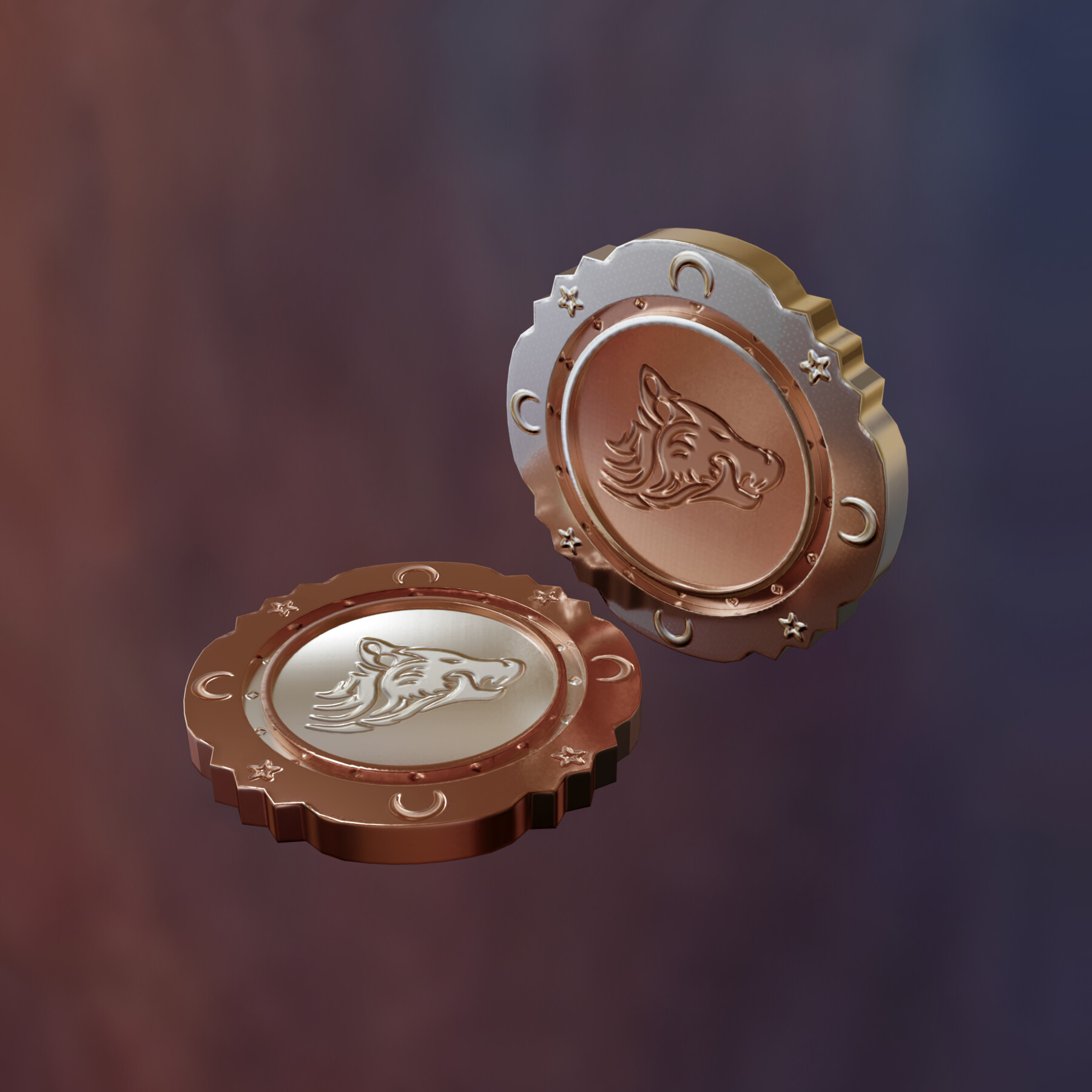 ArtStation - Metallic Coins Pack06 | Game Assets