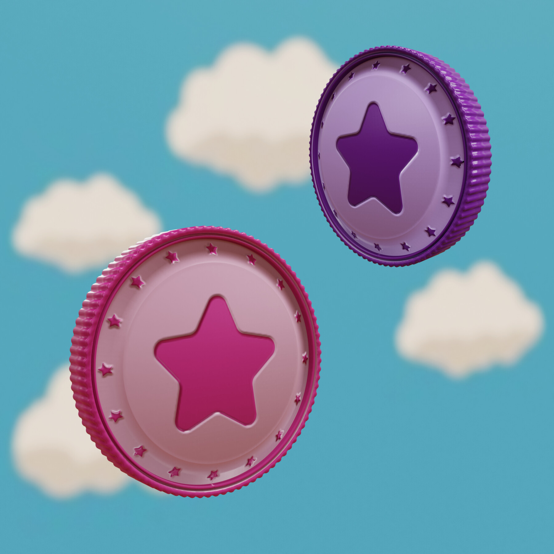 ArtStation - Cartoon Coins Pack02 | Game Assets