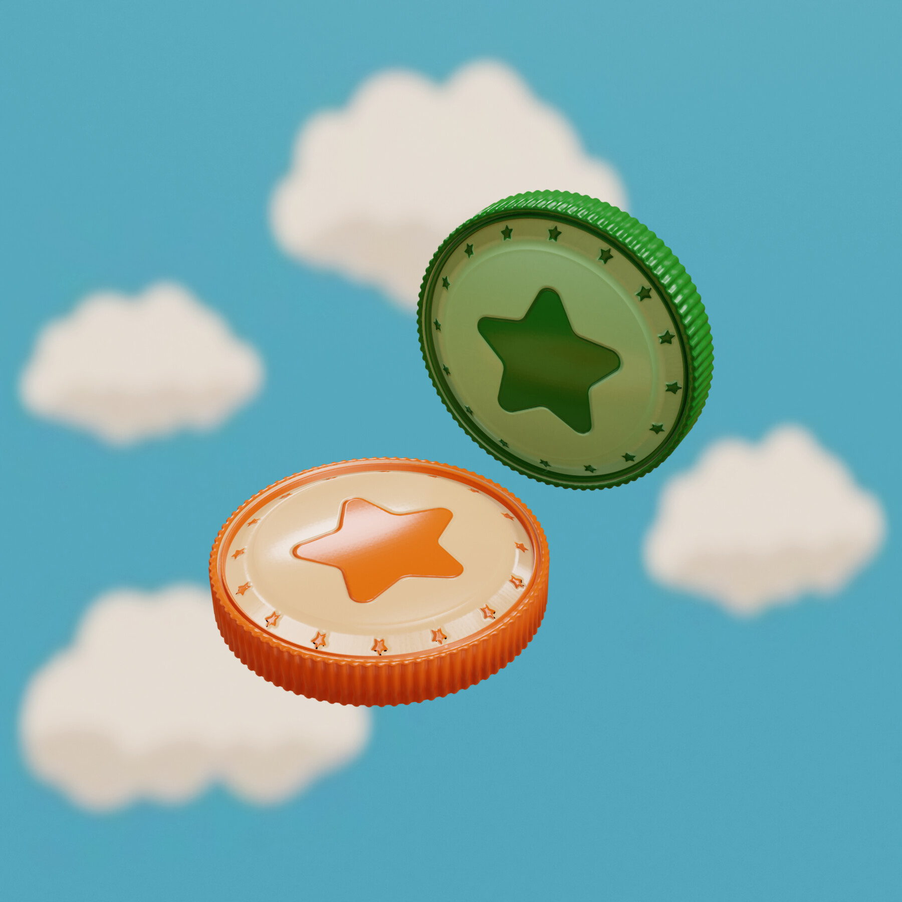 ArtStation - Cartoon Coins Pack02 | Game Assets