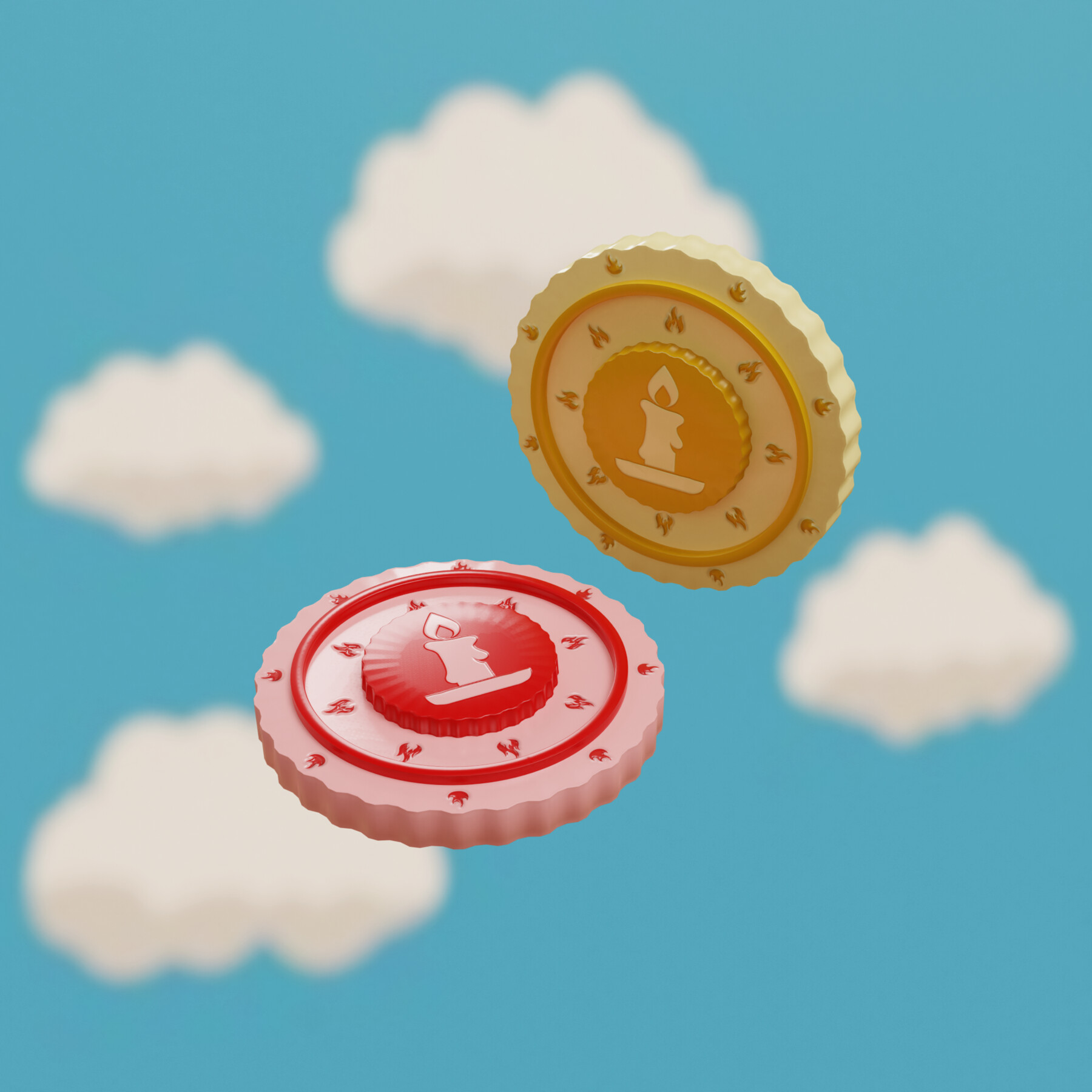 ArtStation - Cartoon Coins Pack04 | Game Assets