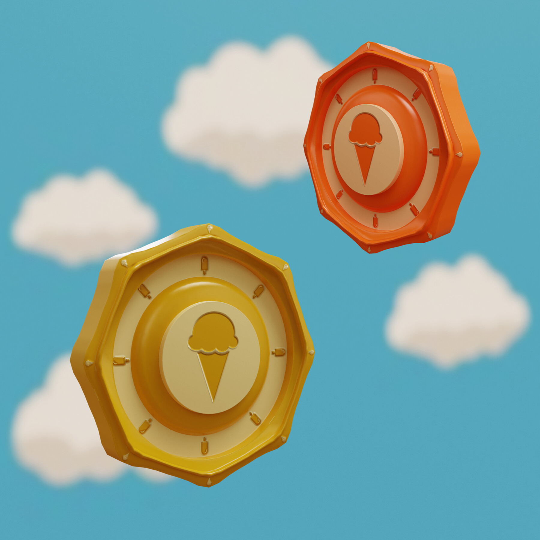 ArtStation - Cartoon Coins Pack05 | Game Assets