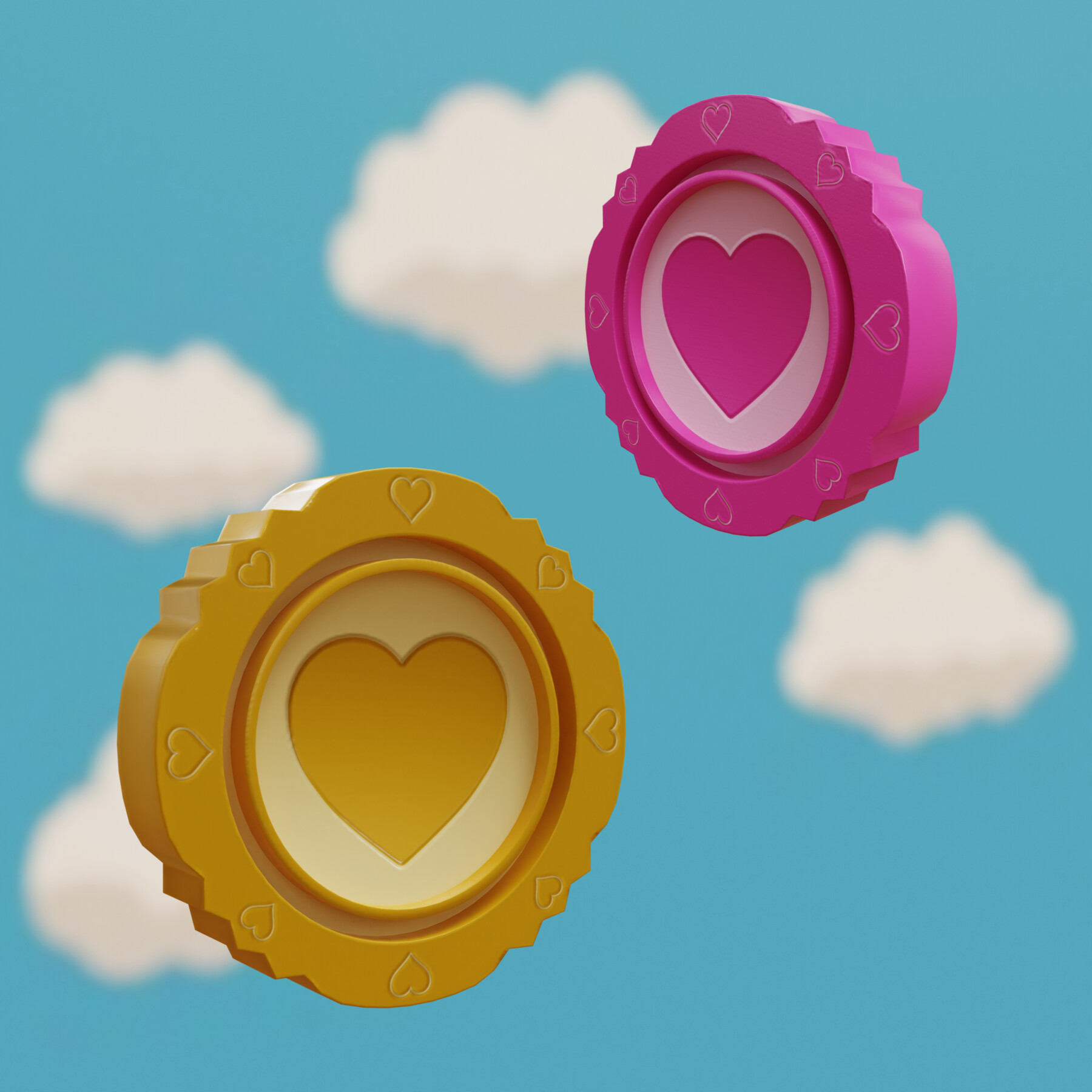 ArtStation - Cartoon Coins Pack06 | Game Assets