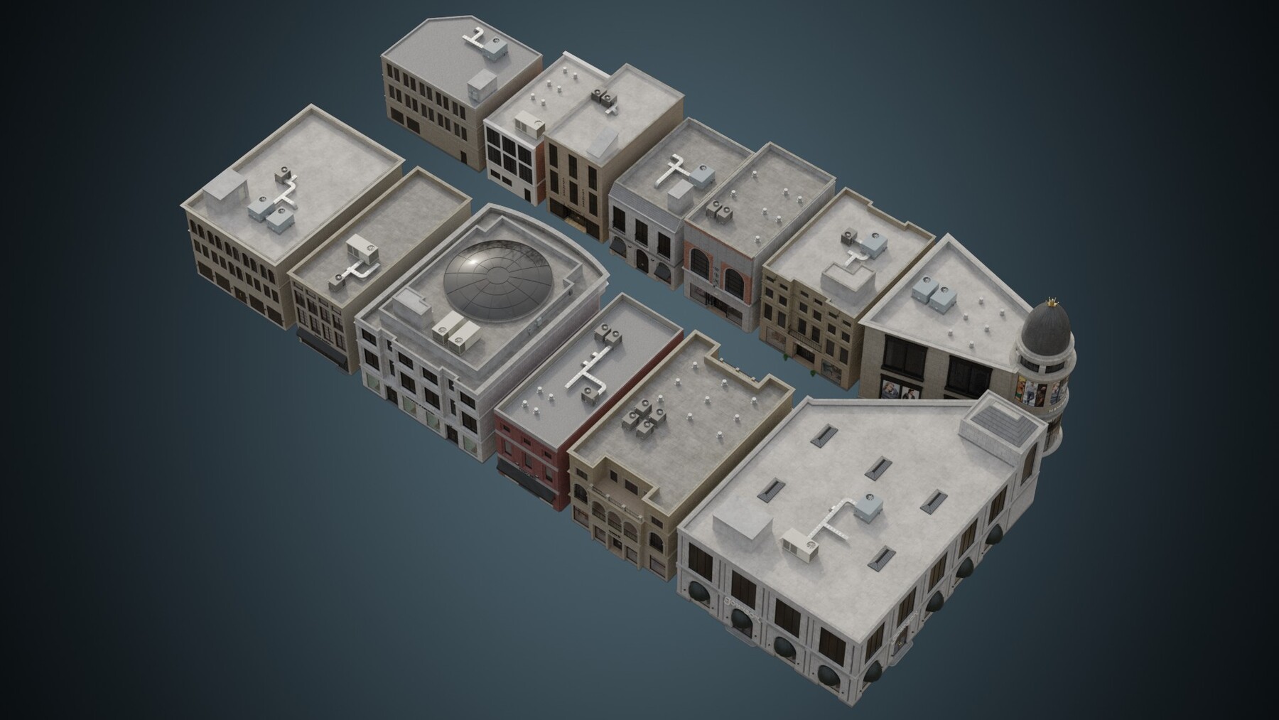 ArtStation - Buildings Collection 3 | Game Assets