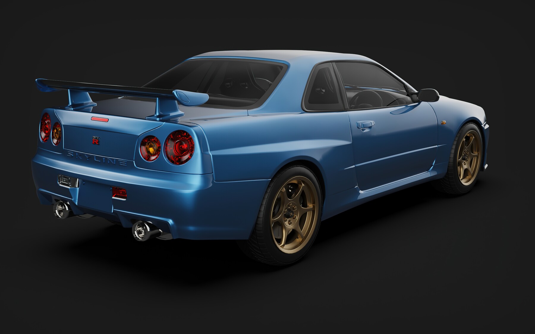ArtStation - Nissan Skyline R34 | Game Assets