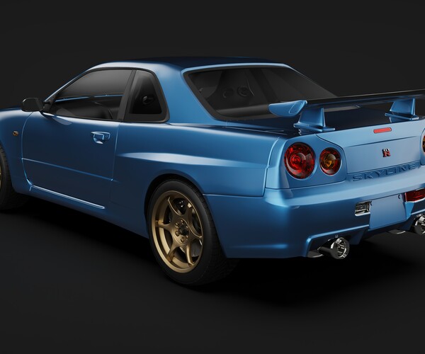 ArtStation - Nissan Skyline R34 | Game Assets