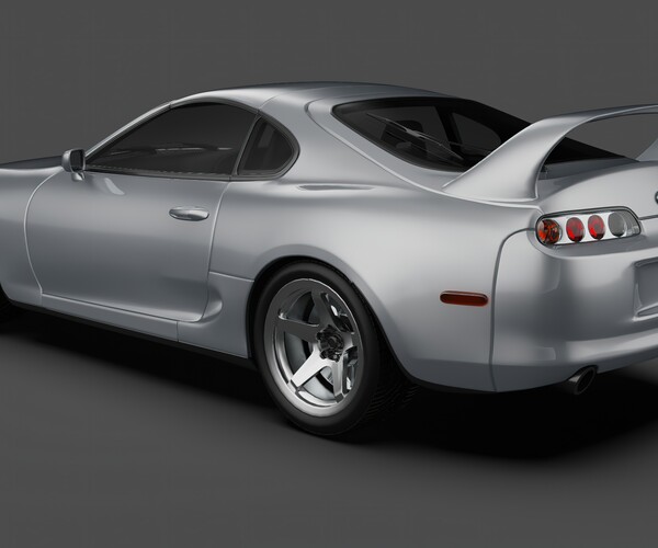 ArtStation - Toyota Supra 98 | Game Assets
