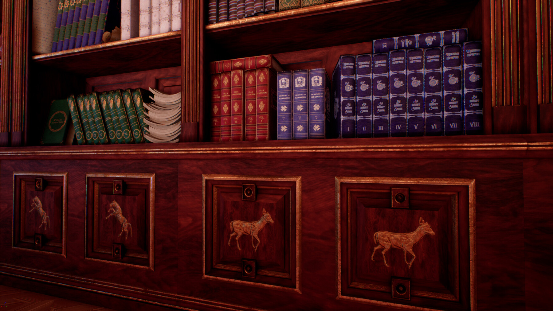ArtStation - Victorian study room / library interior | Game Assets