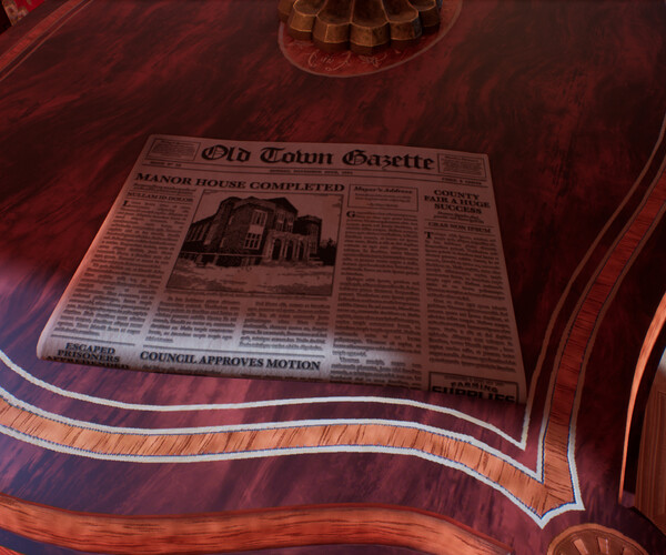 ArtStation - Victorian study room / library interior | Game Assets