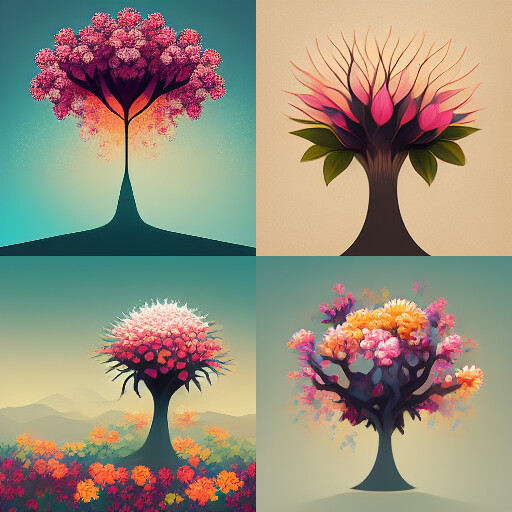 ArtStation - Colorful Tree | Artworks