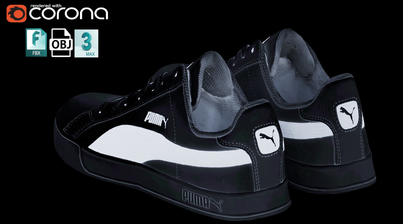 ArtStation - Puma Smash Vulcan Shoes Low-poly | Game Assets