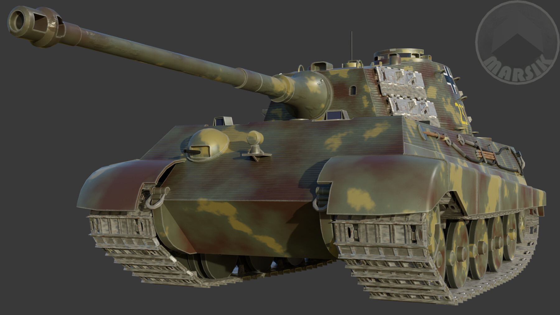 ArtStation - King Tiger (Panzerkampfwagen VI B Tiger II) | Game Assets