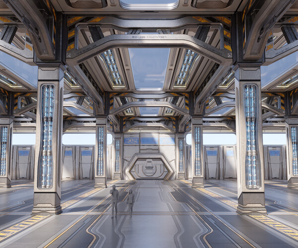 ArtStation - Sci-Fi Warehouse / Hall | Resources