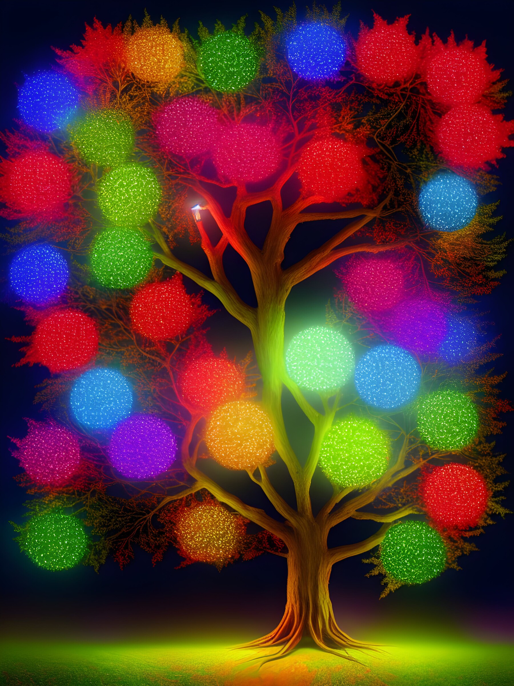 ArtStation - Magical lighted trees pack | Artworks