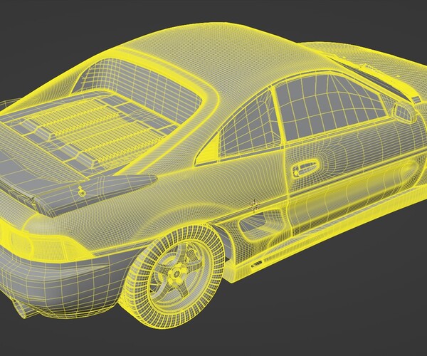 ArtStation - Toyota MR2 SW20 Rev. 2 (1993) - Free 3D Model | Resources