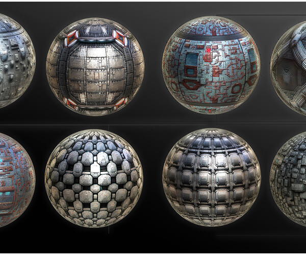 ArtStation - 50 High Quality Sci-Fi Material Bundle | Resources
