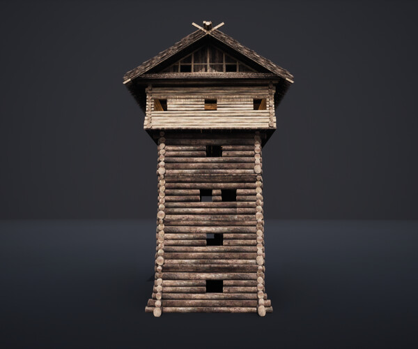 ArtStation - WATCHTOWER TOWER FORT SLAVIC PALISADE WOODEN CASTLE ...