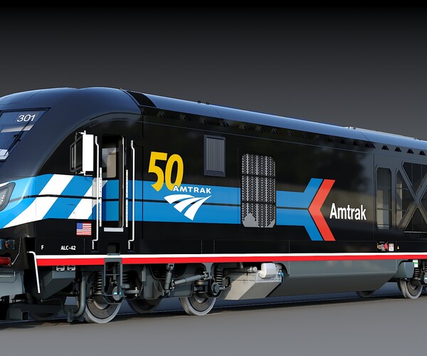 ArtStation - ALC-42 AMTRAK with Interior | Game Assets