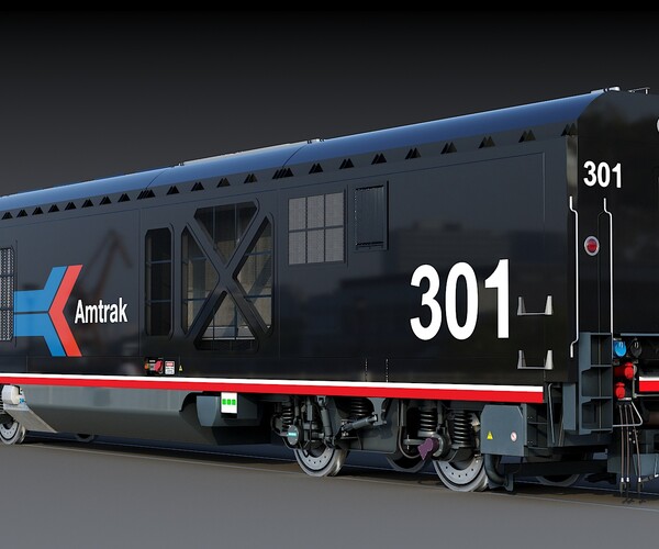 ArtStation - ALC-42 AMTRAK with Interior | Game Assets